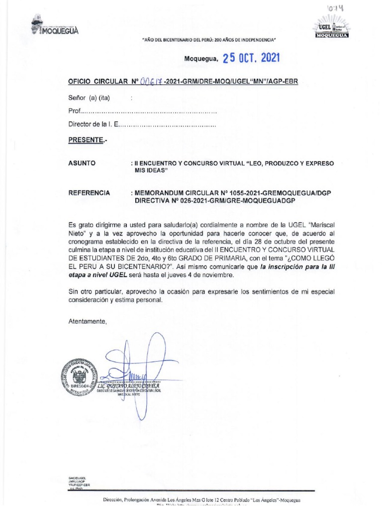 II Encuentro de Concurso Virtua Leo Produzco y Expreso Mis Ideas | PDF