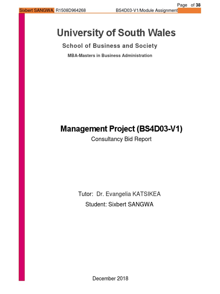 Sixbert Sangwa bs4d03 v1 Management Project Reportdocx PDF Free ... Sixbert Sangwa bs4d03 v1 Management Project Reportdocx PDF Free ...