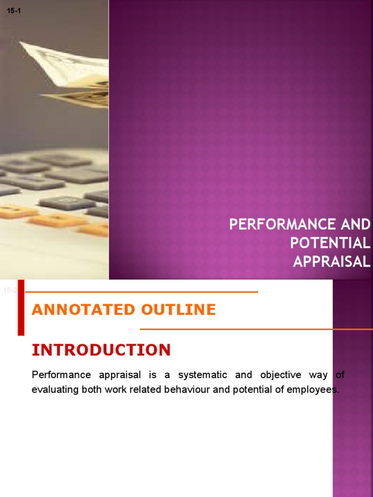 Performance and Potential Appraisal | PDF | Performance Appraisal ...