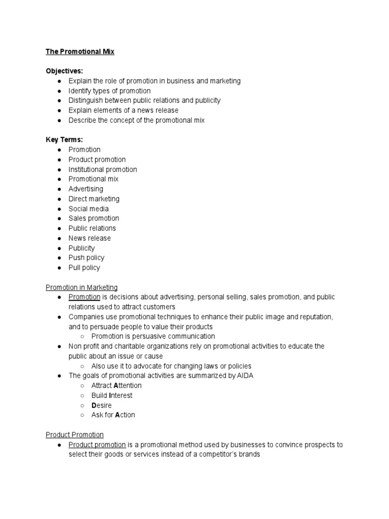 Understanding the Promotional Mix | PDF | Sales | Direct Marketing