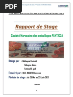 Rapport de Stage (Cosumar) - Fabrication Mécanique | PDF | Inventaire | Sucre