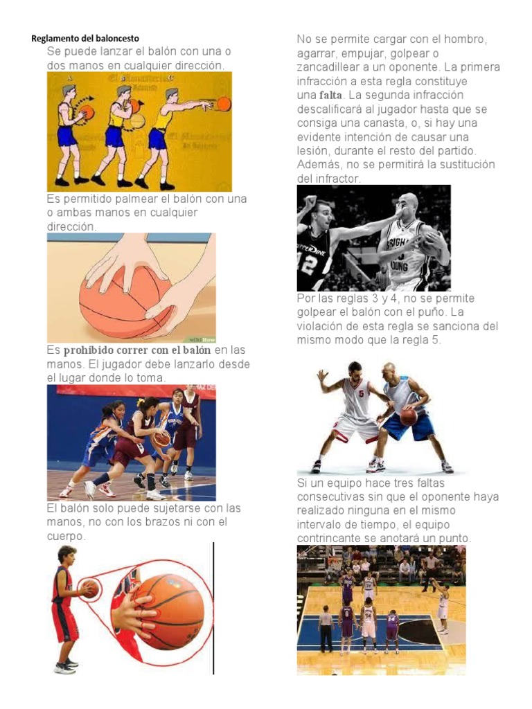 Reglamento Del Baloncesto | PDF
