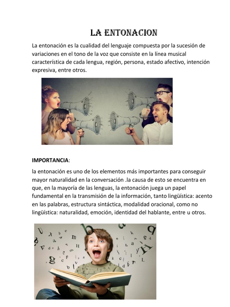 La Entonacion | PDF