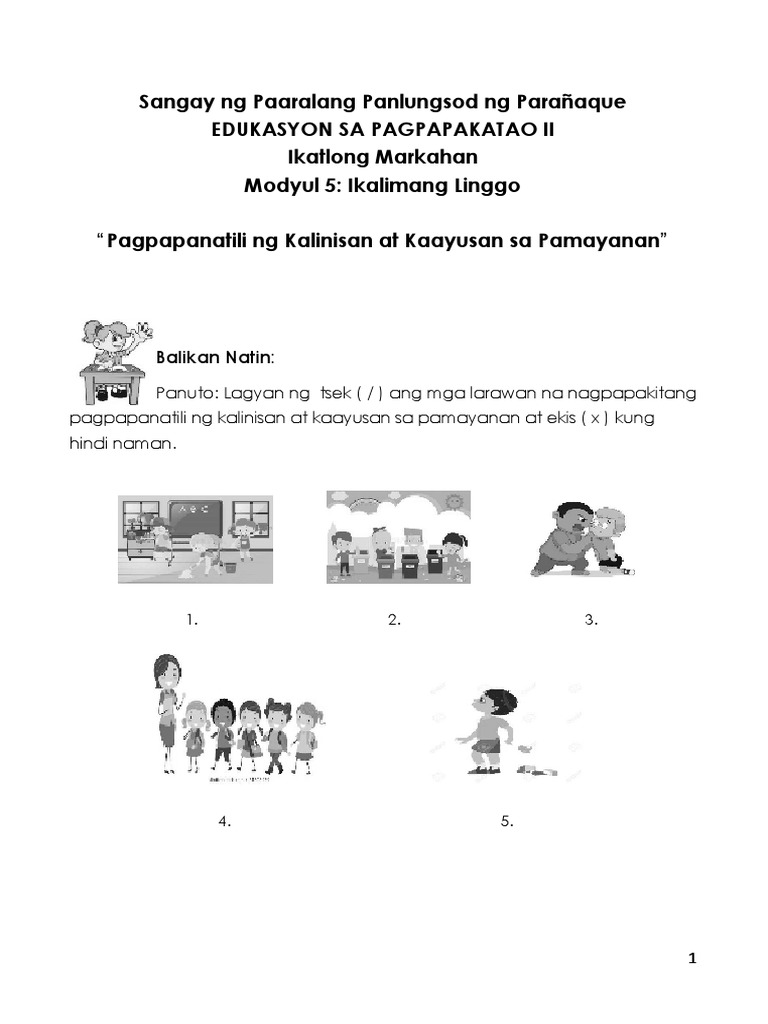 ESP Grade2 Quarter3 Module5 Week5 | PDF