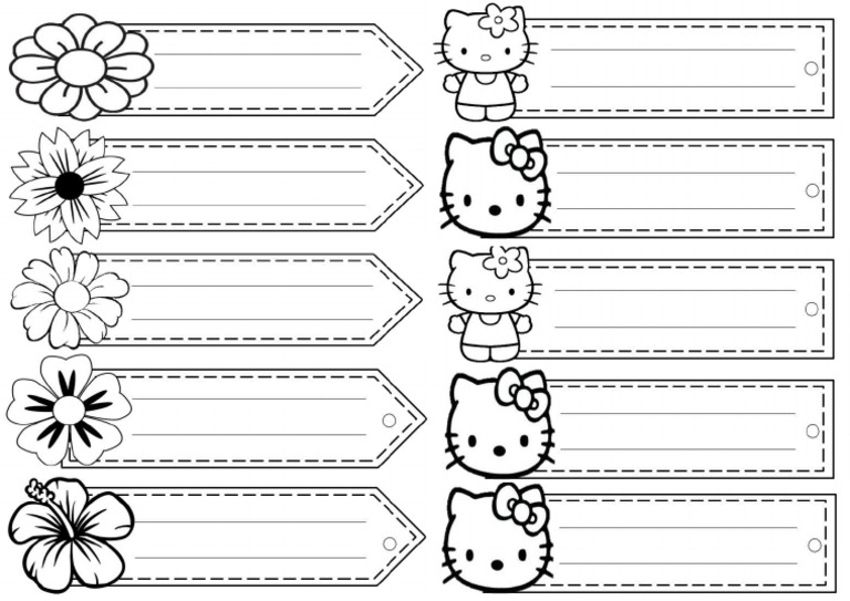 Penanda Buku Template | PDF