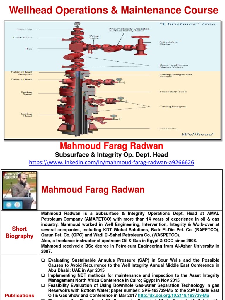 Wellhead Operations & Maintenance Course Summary | PDF | Casing (Borehole) | Valve