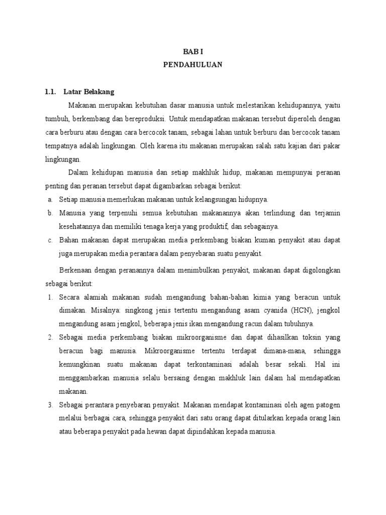 Sanitasi Higiene Makanan Dan Minuman Pdf