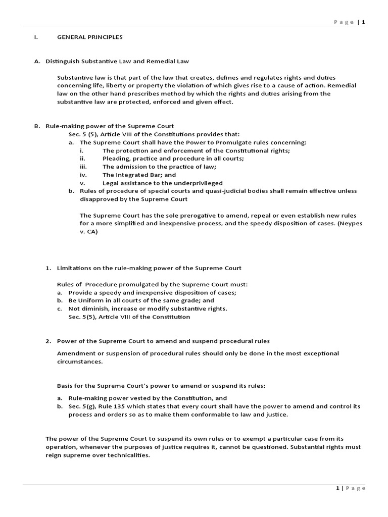Remedial Law Reviewer in Line With The Syllabus 2021 | PDF ...