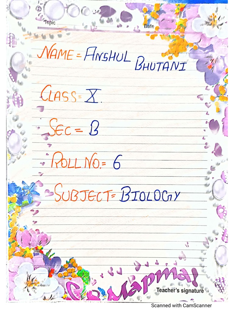 Biology Portfolio | PDF