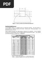 Keyway and Key Size Dimensions | PDF | Manufactured Goods | Mechanical Engineering