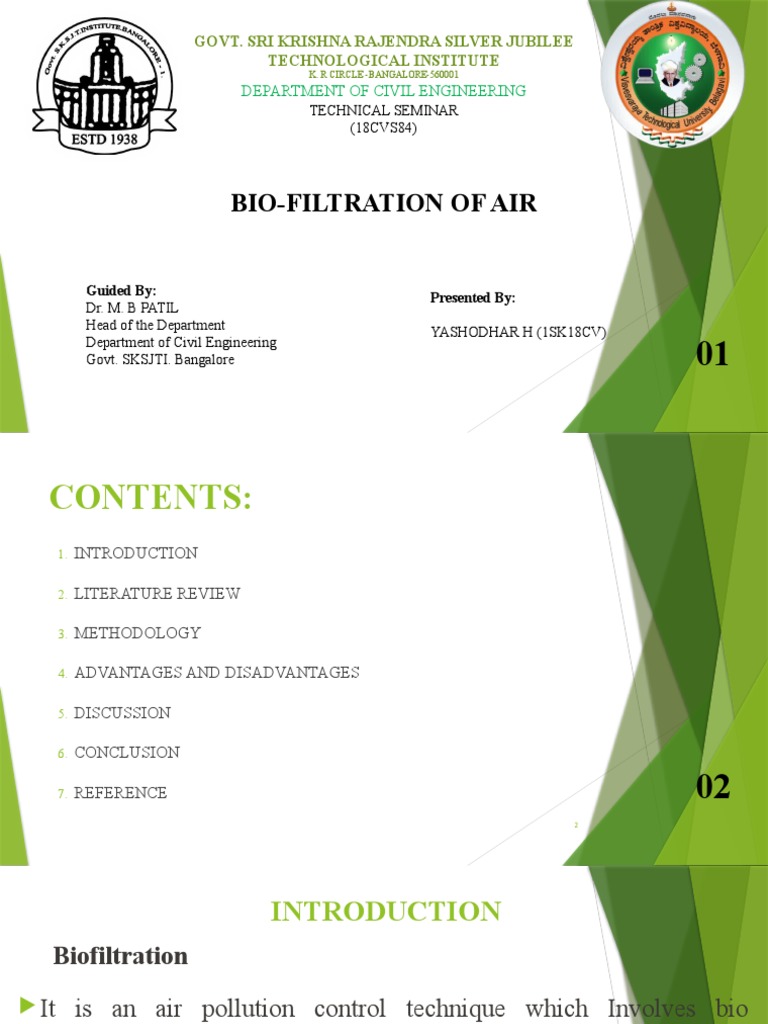 Biofiltration of Air: Techniques & Benefits | PDF | Chemical ...