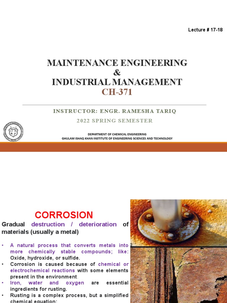 Corrosion Types and Control Methods | PDF | Corrosion | Rust