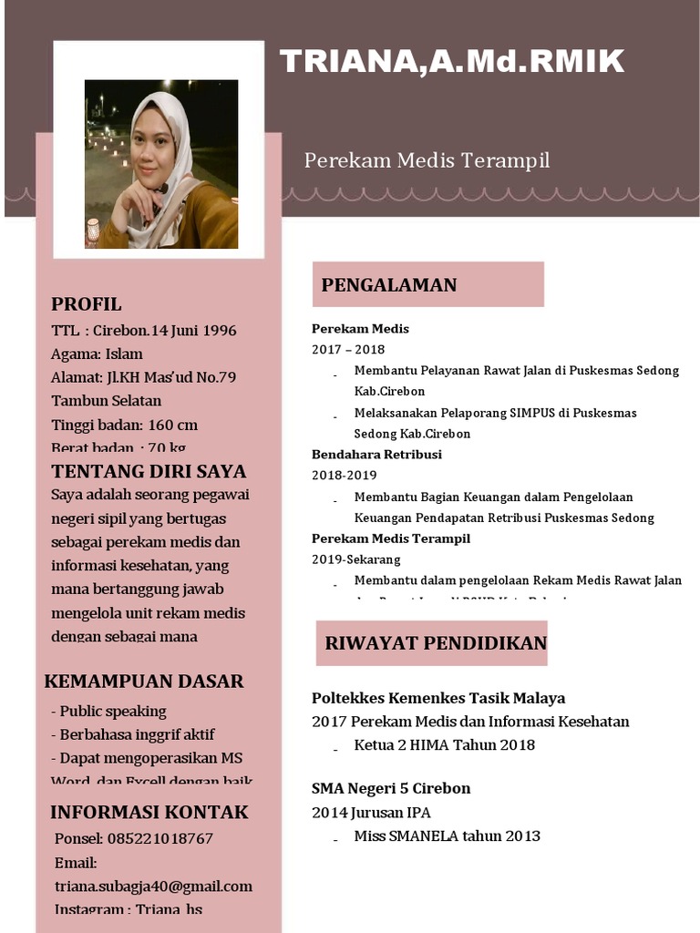 CV Word | PDF | Pengembangan Diri