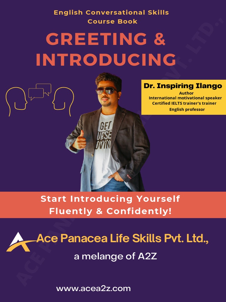 English Conversational Skills Course Book - Greeting and Introducing by ...