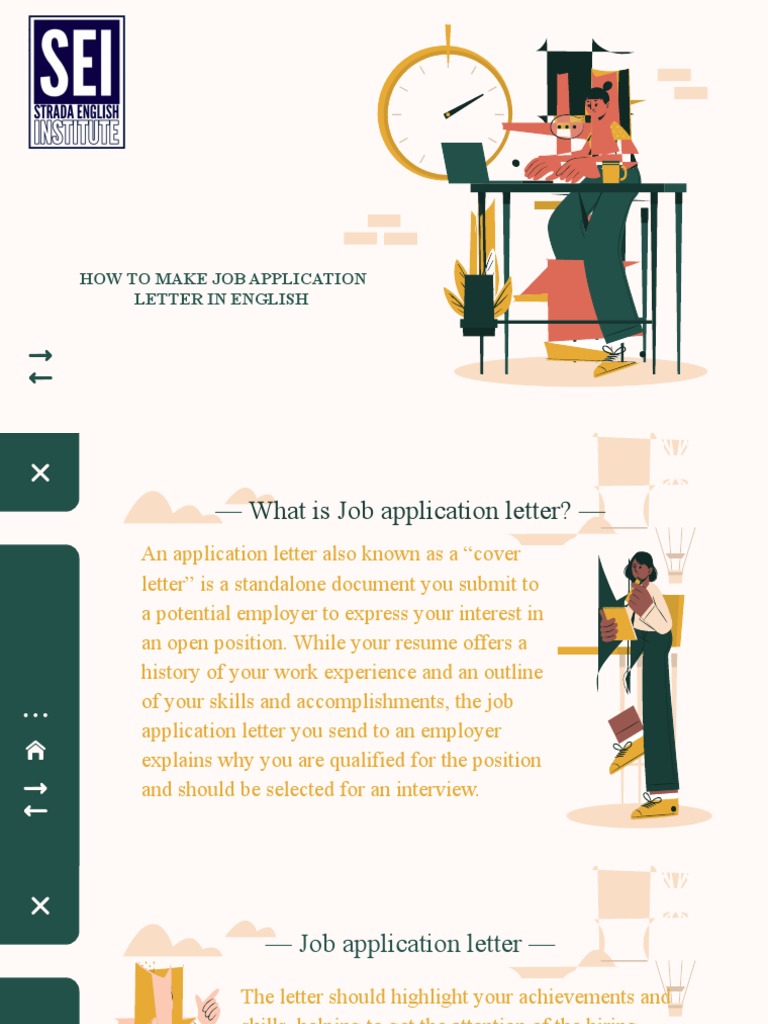 How To Make Job Application Letter in English | Download Free PDF ...