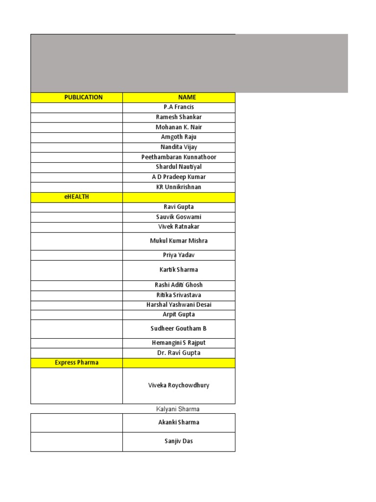 Healthcare Trade Media Contacts List | PDF | Health Care | Service ...