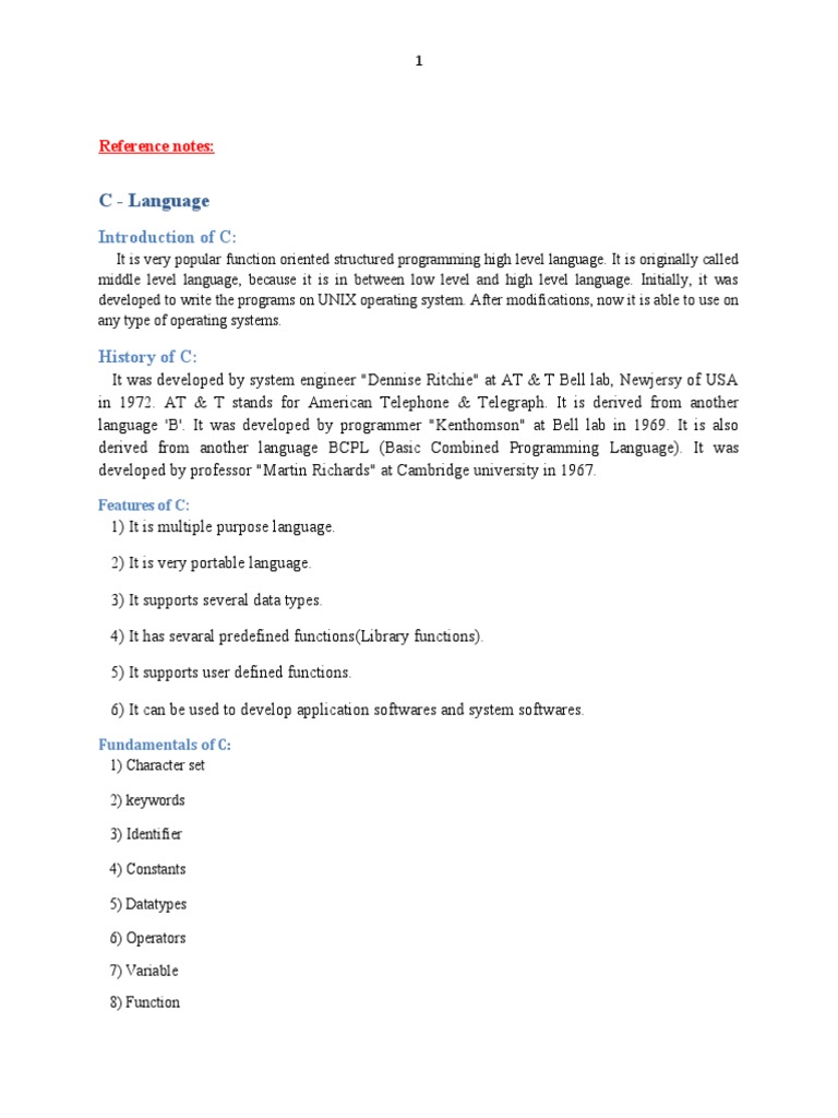 C Language Pdf Pointer Computer Programming Parameter Computer Programming