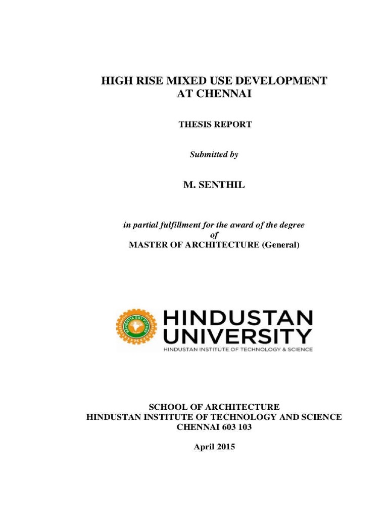 Masters Thesis Report Skyscraper High Rise Mixed Use Development | PDF