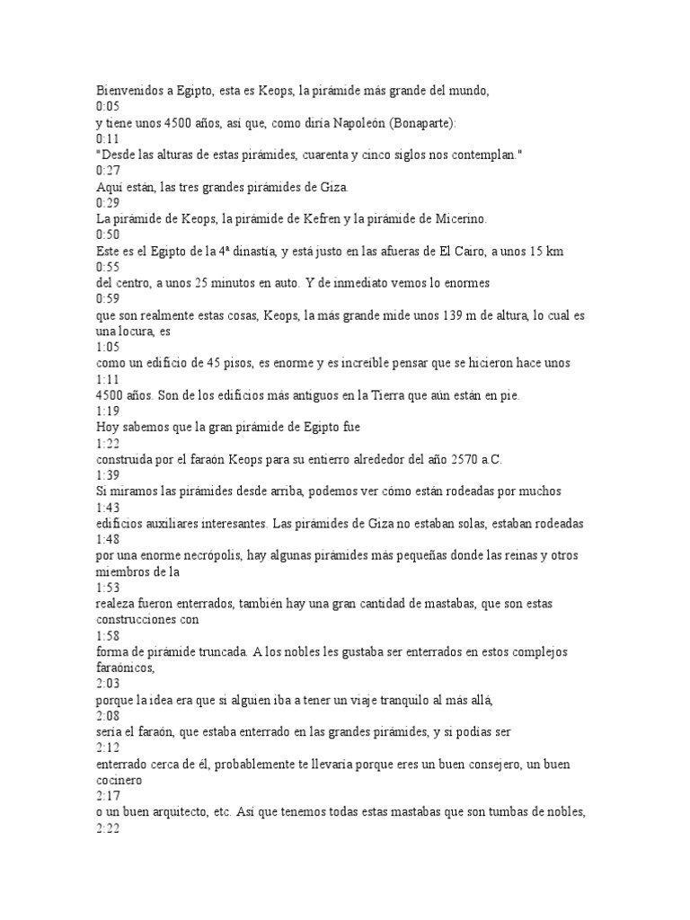 Bienvenidos A Egipto | PDF | Pirámides egipcias