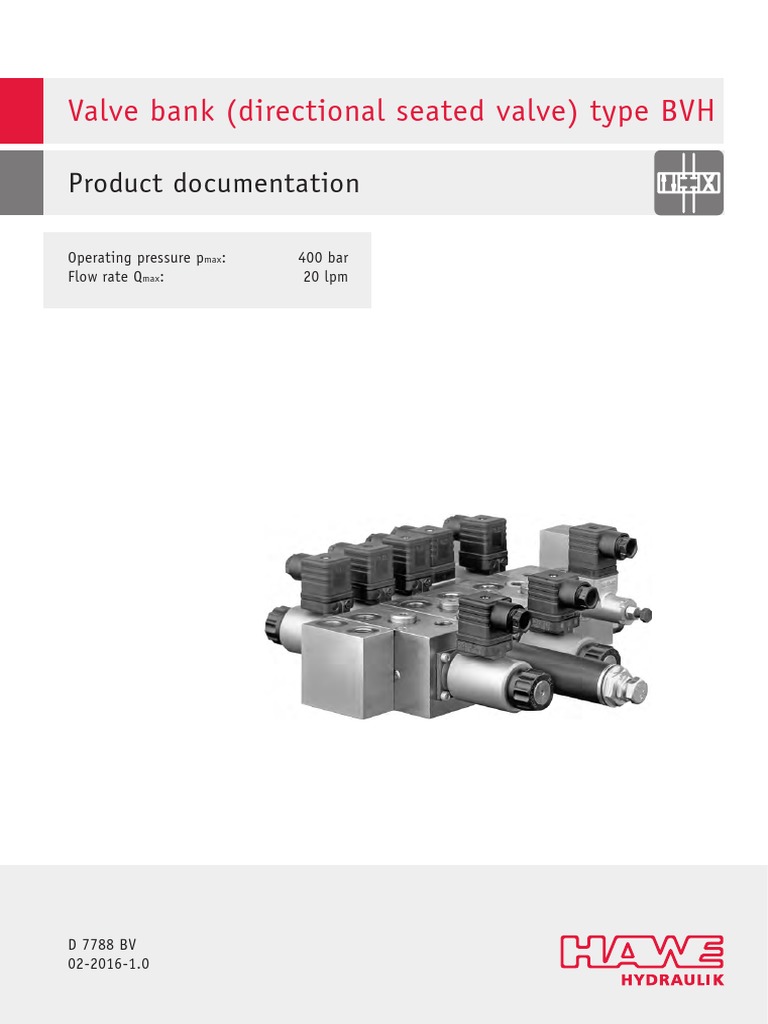 Valve Bank (Directional Seated Valve) Type BVH: Product Documentation ...