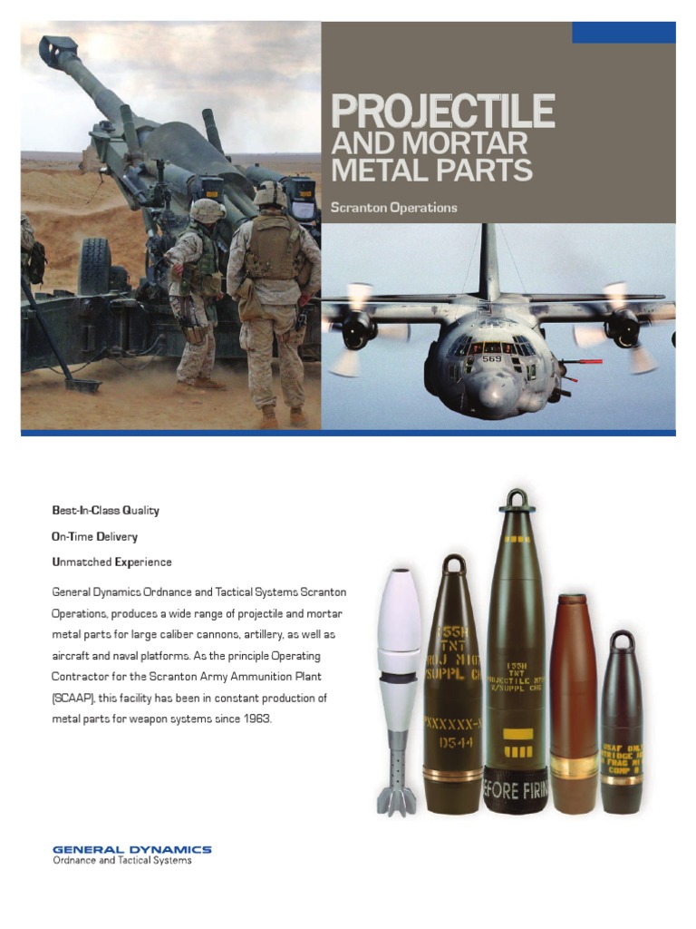 Projectile and Mortar Parts | PDF | Shell (Projectile) | Mortar (Weapon)