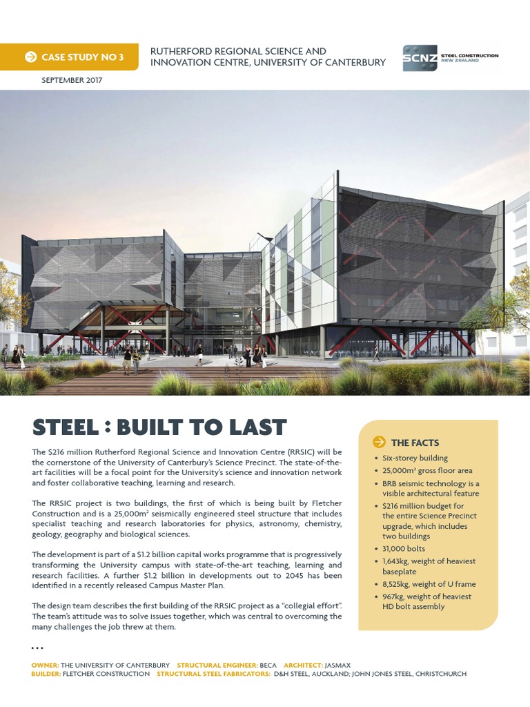 Steel: Built To Last: Case Study No 3 | PDF | Structural Steel | Concrete