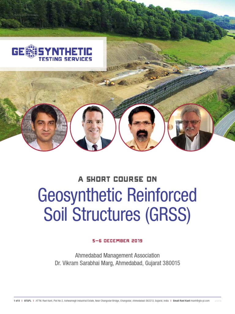 Geosynthetic Reinforced Soil Structures (GRSS) : A Short Course On ...
