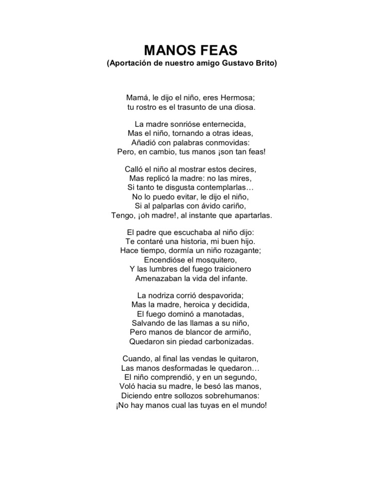 MANOS FEAS Lectura | PDF