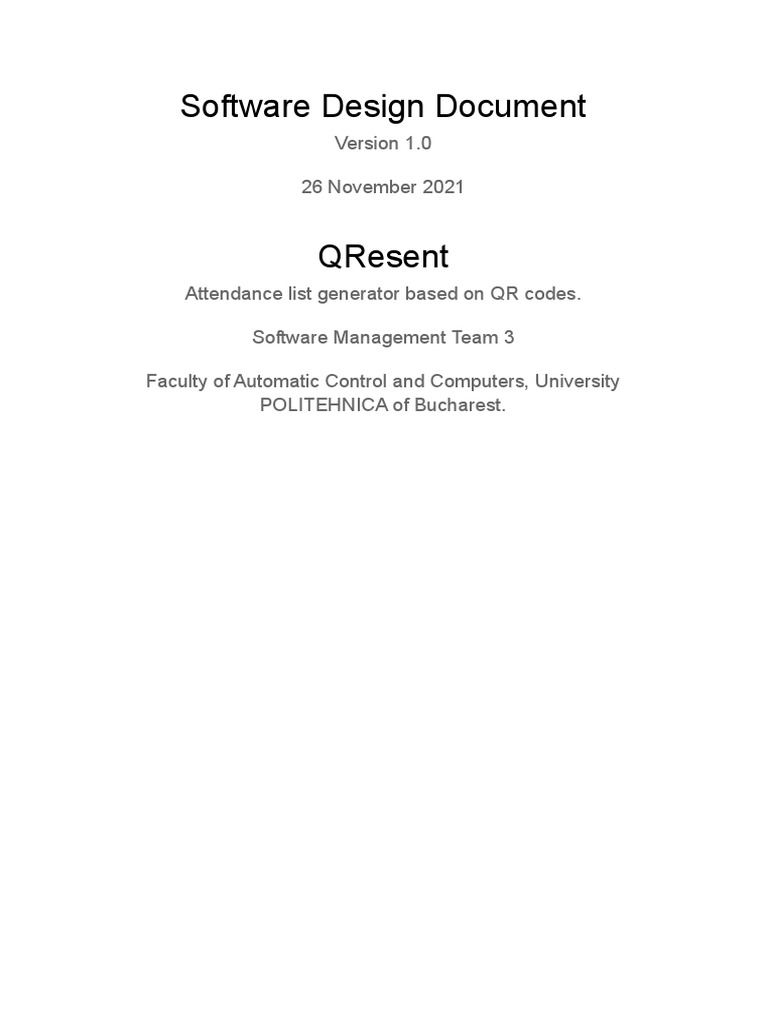 Software Design Document | PDF | Graphical User Interfaces | Databases