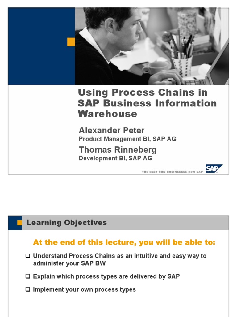 Using Process Chains in SAP Business Information | PDF | Areas Of ...