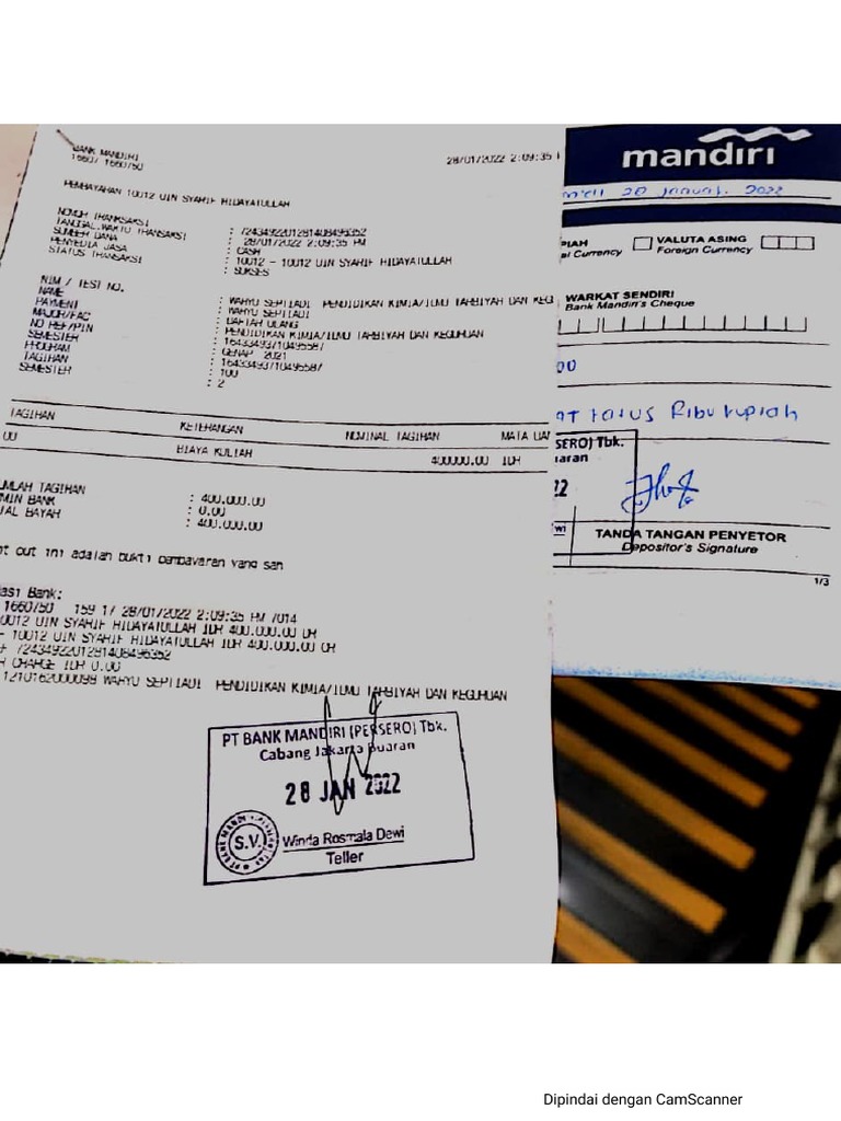 Bukti Pembayaran Ukt | PDF