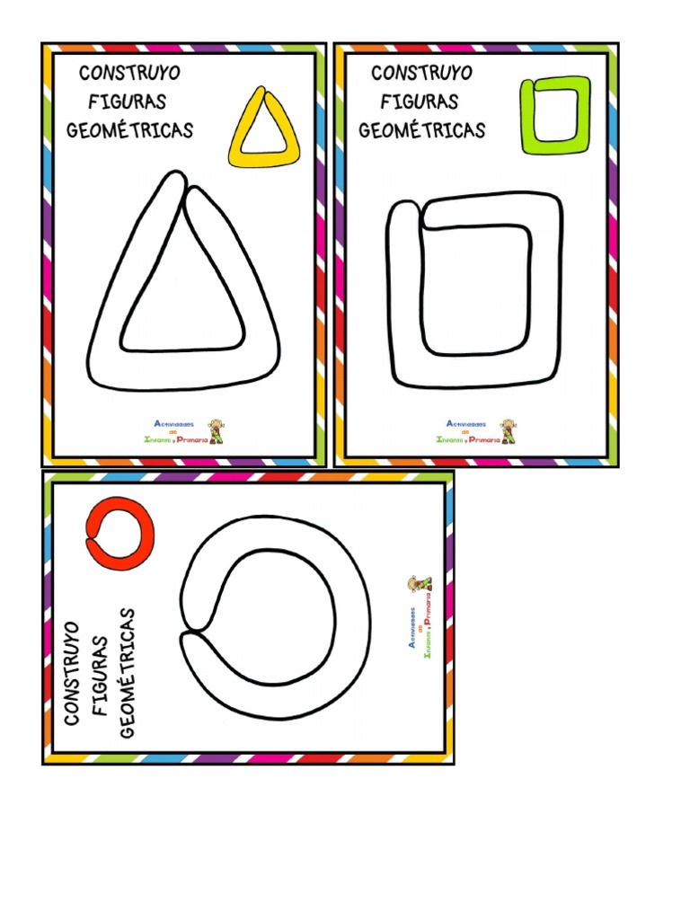 Flashcards Figuras Geometricas Preescolar | PDF