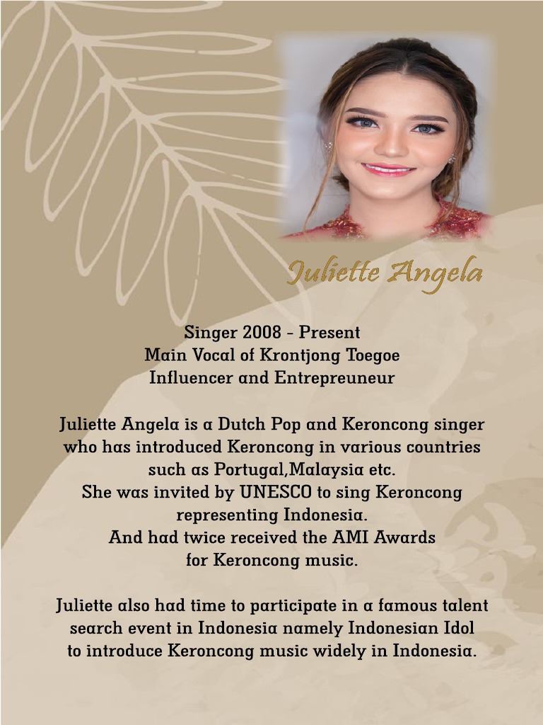 Profile Juliette Angela | PDF
