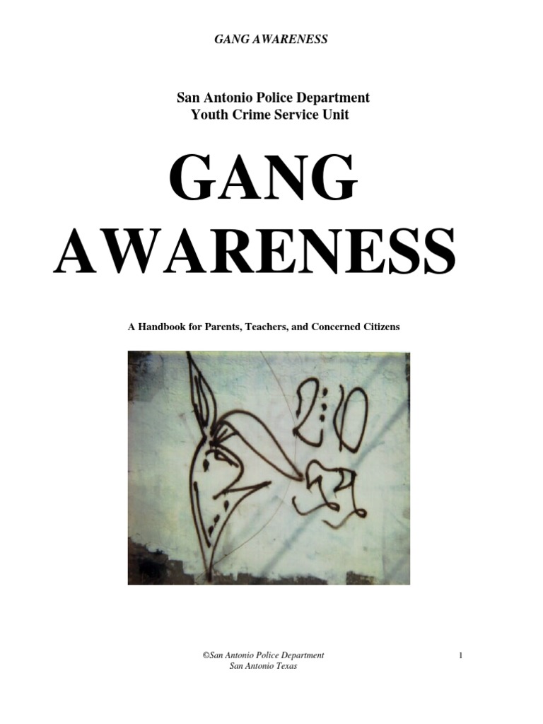 Gang Awareness: San Antonio Police Department Youth Crime Service Unit ...