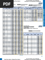 Reamers Metric Size Chart | PDF | Cutting | Metalworking