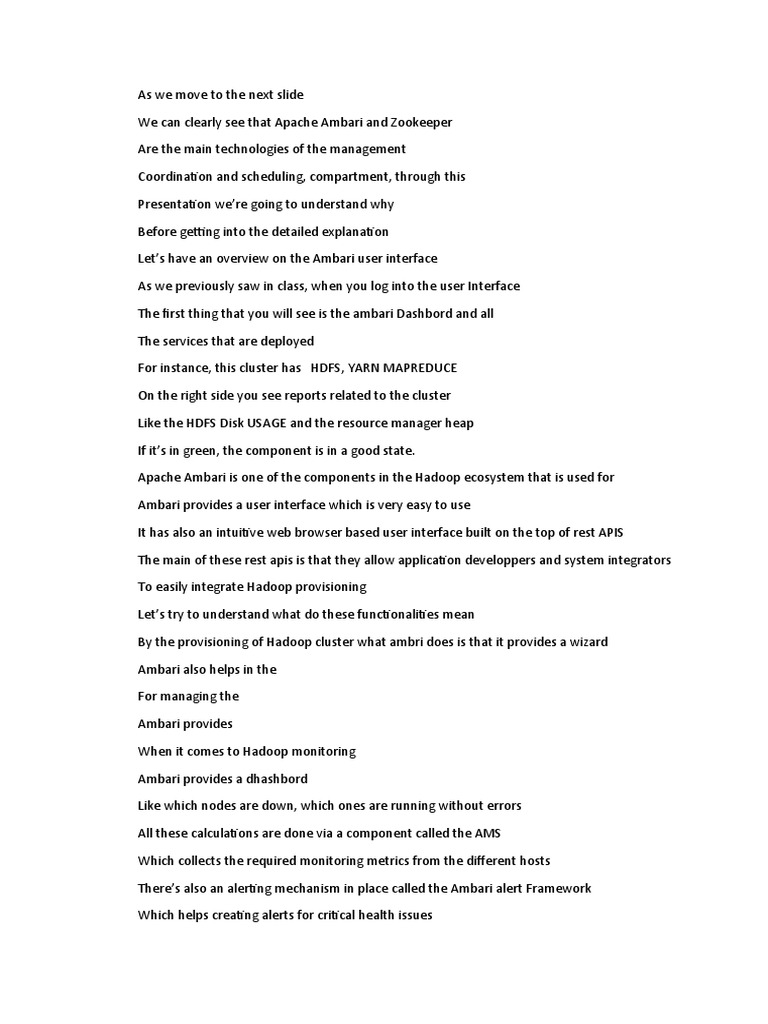 Class Notes Apache Zookeeper Hadoop | PDF | Apache Hadoop | Software ...