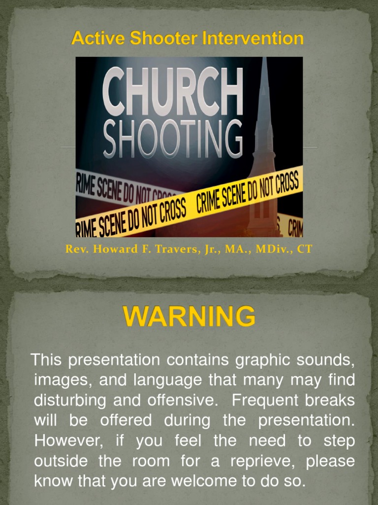 Active Shooter Presentation | PDF | Chaplain | Federal Emergency ...