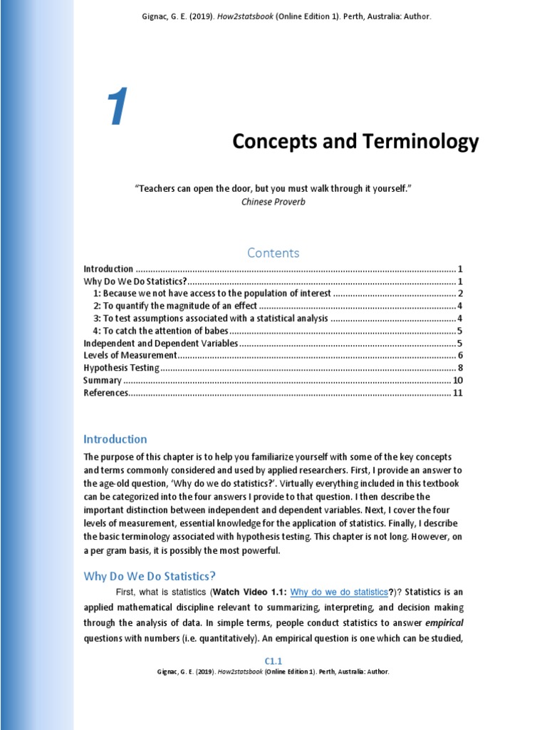 Chapter 1 - Concepts and Terminology - 2019 | PDF | Level Of ...