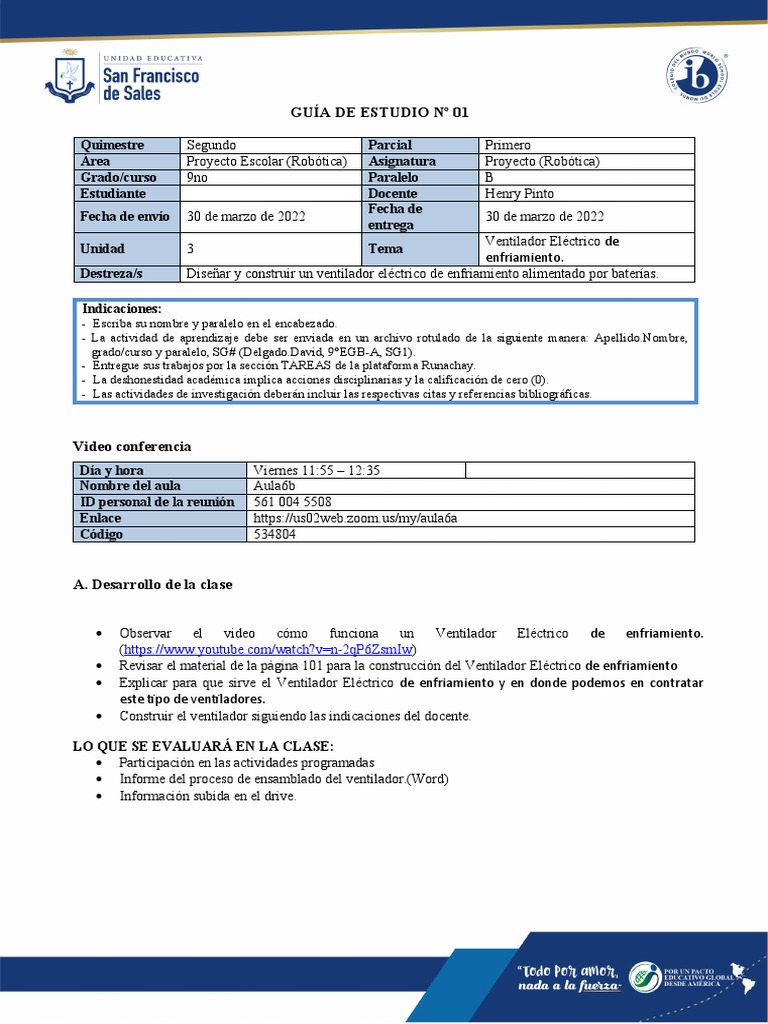 Guia1 9no B ROBÓTICA | Descargar gratis PDF | Modificación de ...