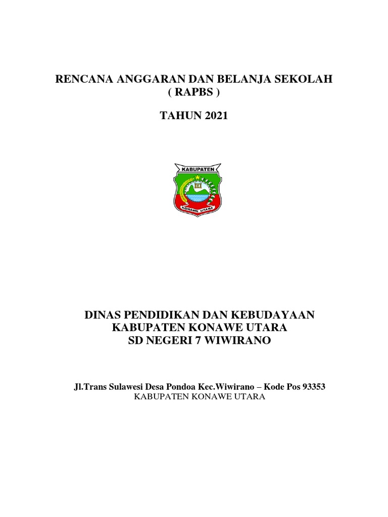 Rencana Anggaran Dan Belanja Sekolah (Rapbs) TAHUN 2021: JL - Trans ...