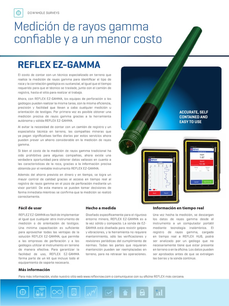 Ficha Técnica - Reflex EZ-Gamma | PDF | Medición