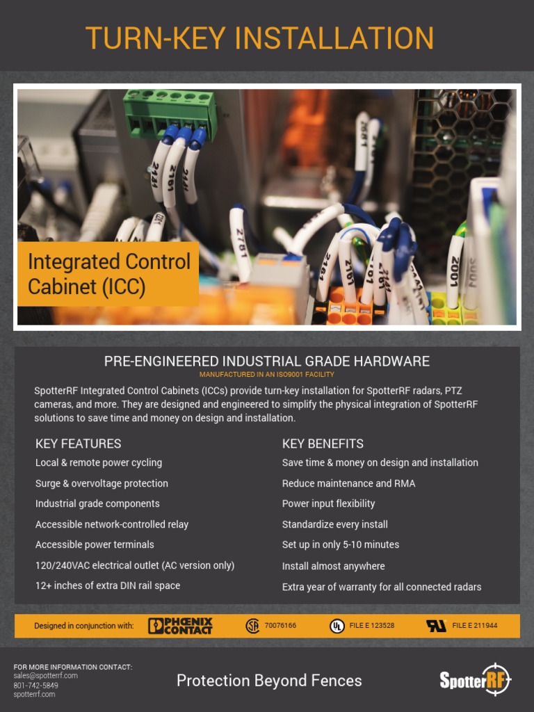 Turn-Key Installation: Integrated Control Cabinet (ICC) | PDF | Ac ...