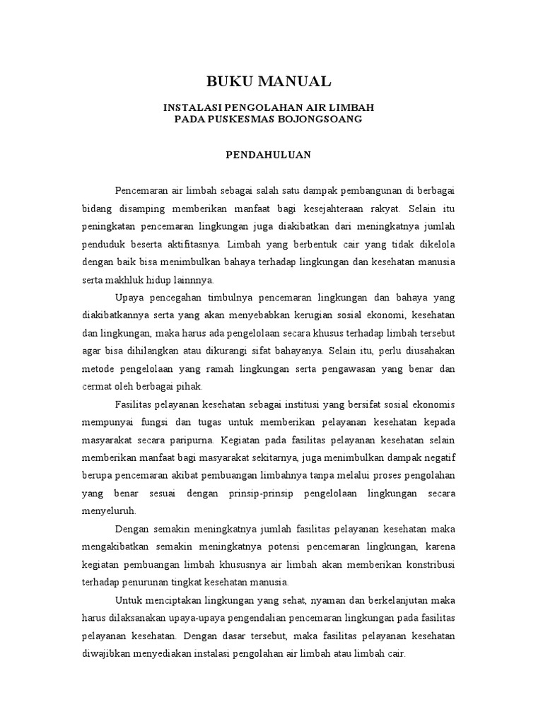 Manual Book Ipal | PDF