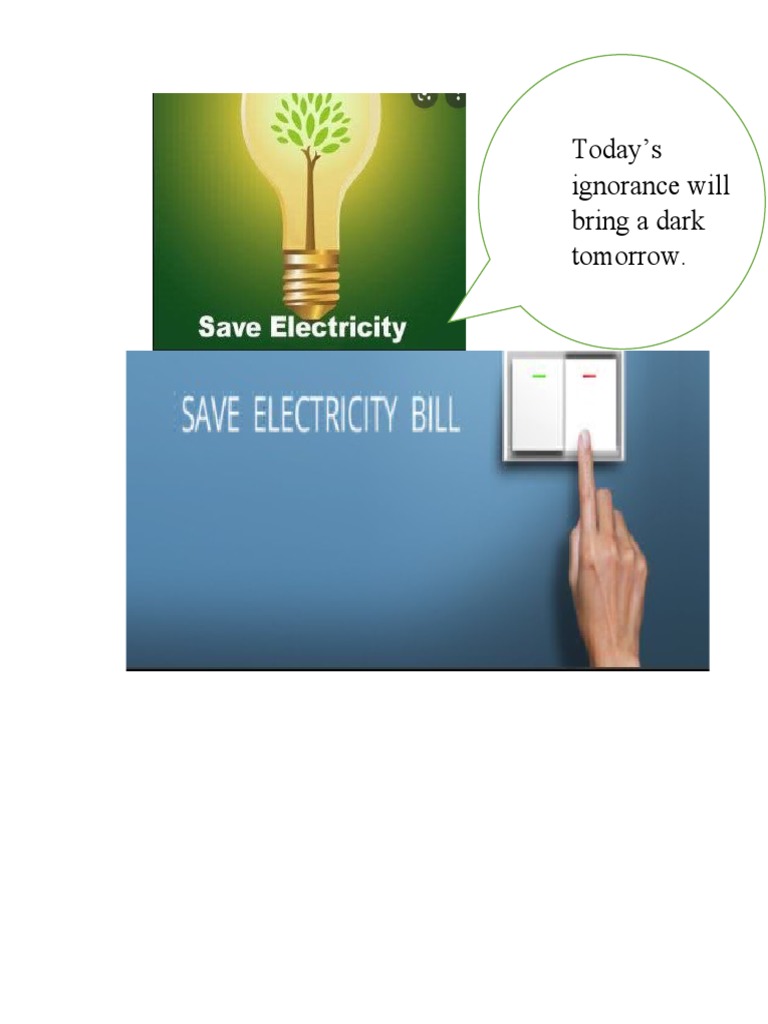Save Electricity Poster | PDF