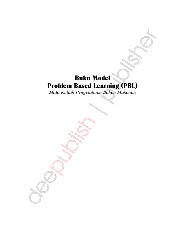 Buku Model Problem Based Learning - Watermark | PDF