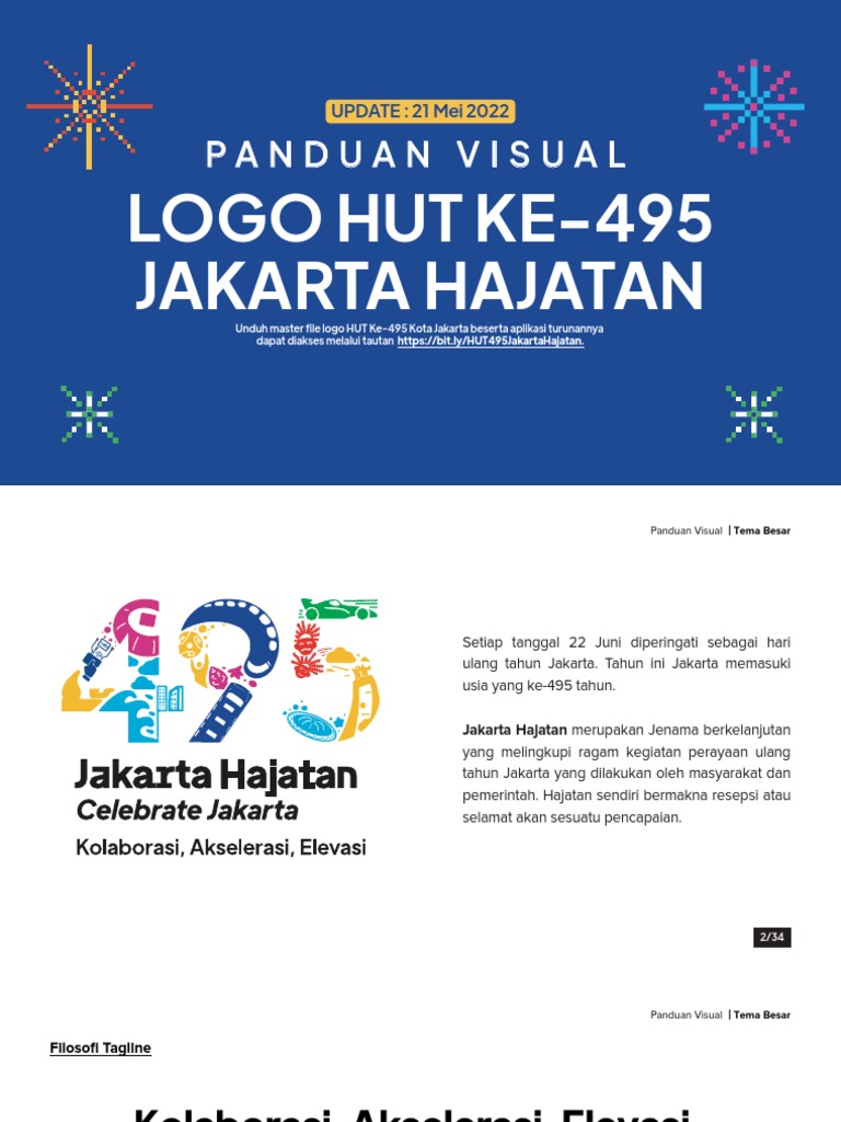 PANDUAN VISUAL LOGO HUT KE-495 JAKARTA HAJATAN | PDF