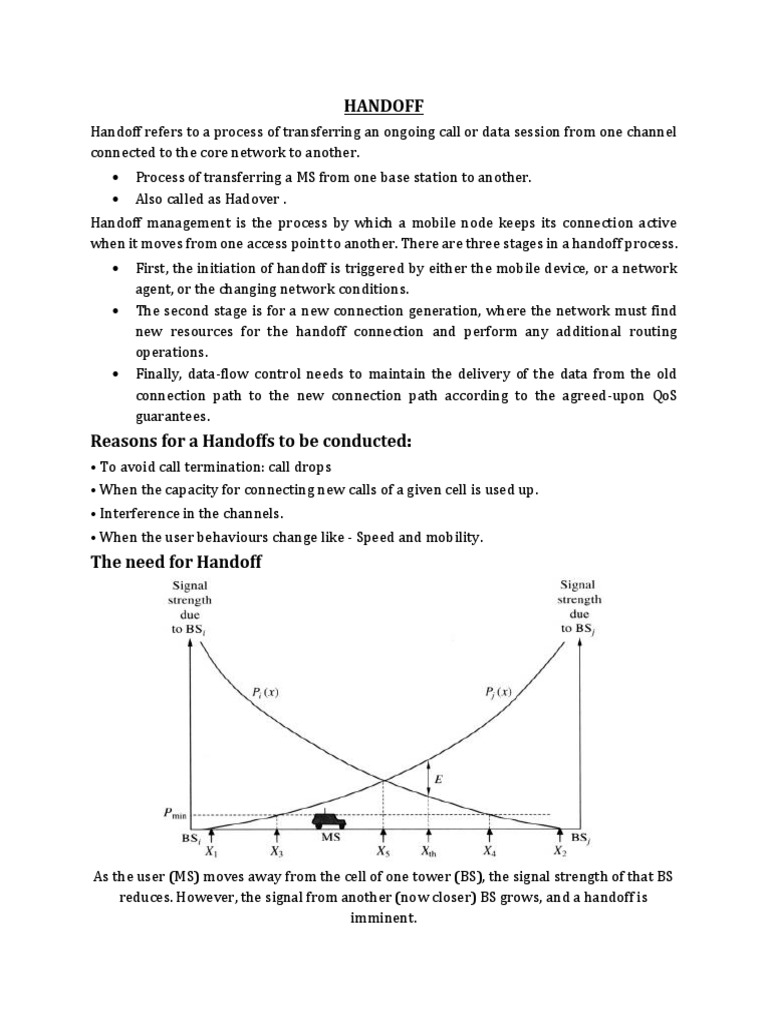 Handoff | PDF | Cellular Network | Computer Networking