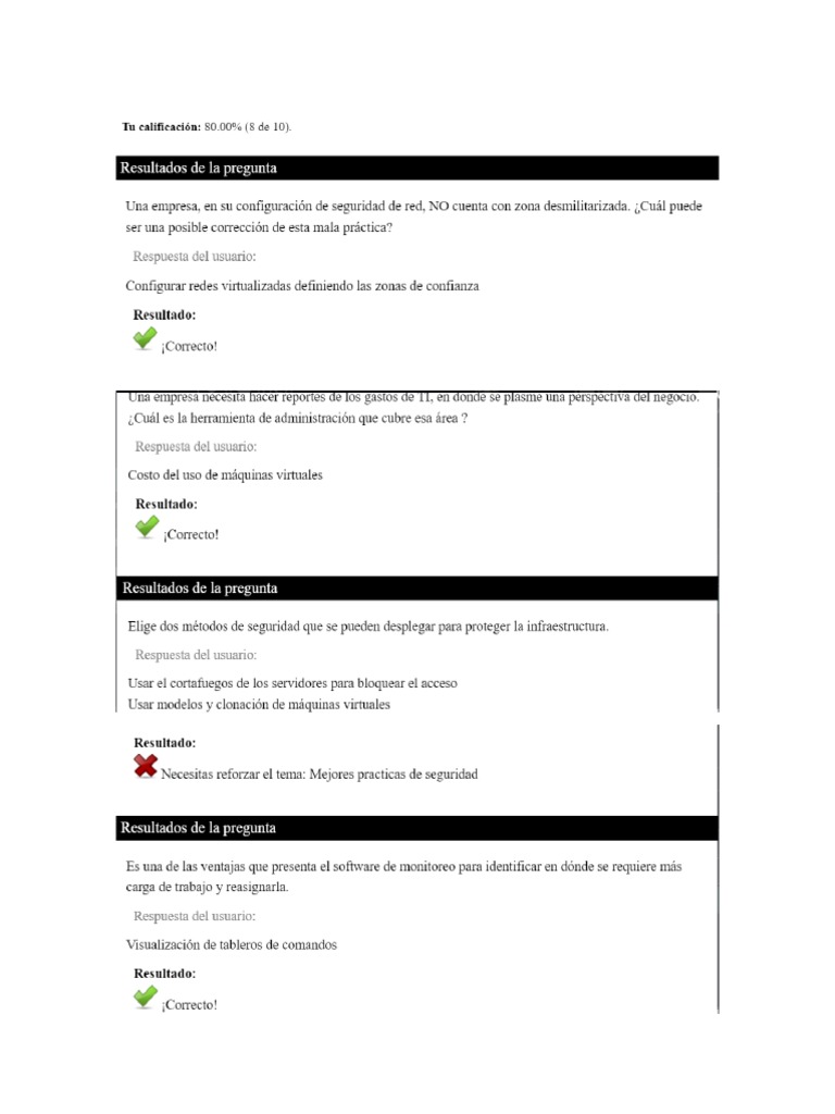 Nivel 3 - Lección 1 - Examen | PDF