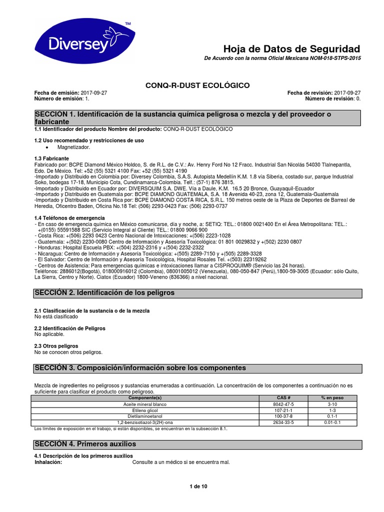Hds Conq R Dust Ecologico | PDF | Agua | Higiene Ocupacional