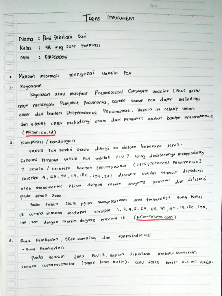 Putri Febriani Sari - Tugas Imunhem | PDF